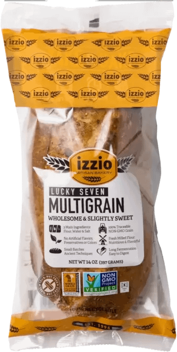 Lucky 7 Multigrain Batard - izzio Artisan Bakery